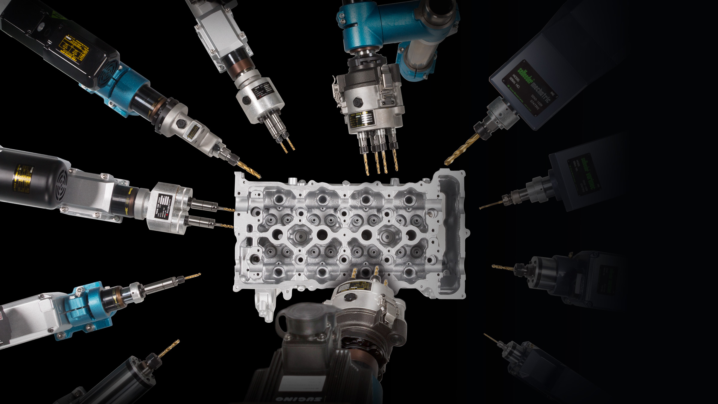 SELFEEDER / SYNCHRO TAPPER: Drilling and Tapping Unit | SUGINO MACHINE